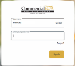 New CBTC Digital Banking User Guide › Commercial Bank & Trust Company